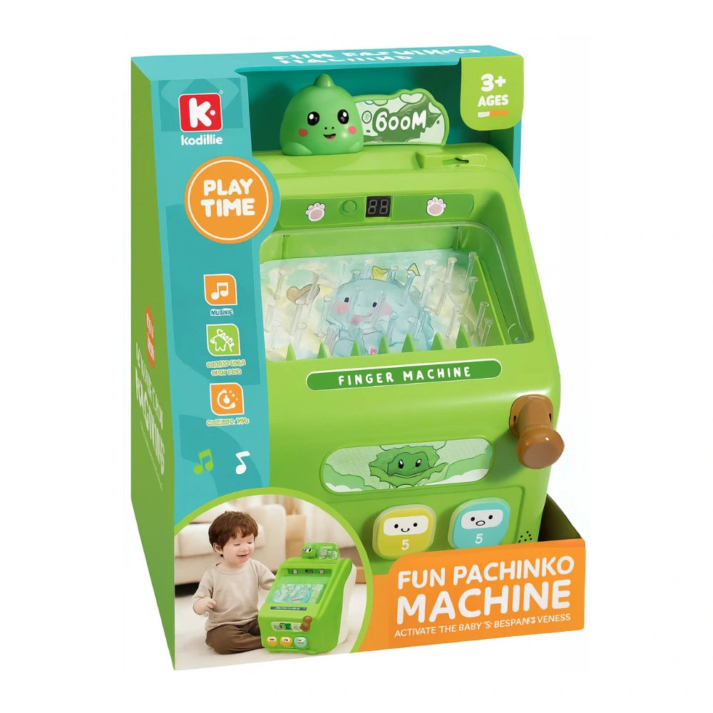 Juguete Pinball Infantil Dinosaurio Verde Kawaii Arcade Mini — Fliperex
