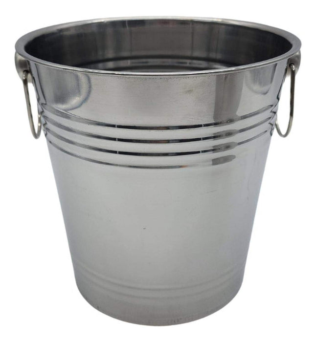 Pack 2 Hieleras Metalicas Vintage Con Asas Hielo Tragos — Fliperex