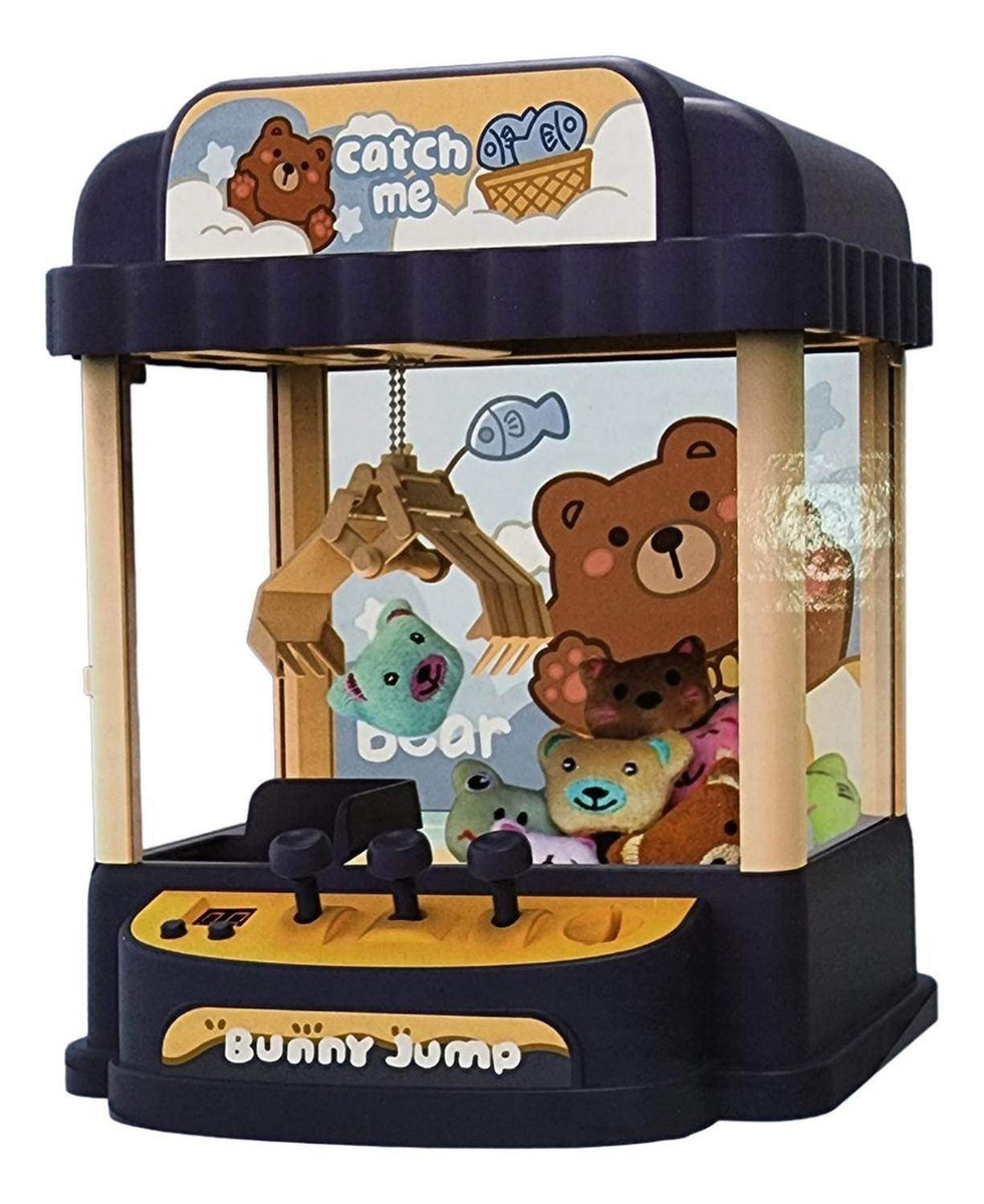 Juguete Mini Maquina Saca Peluche Garra Cute Claw Machine — Fliperex